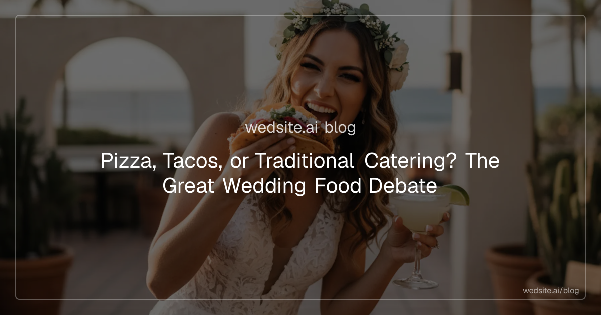 Pizza, Tacos, or Traditional Catering? The Great Wedding Food Debate ...
